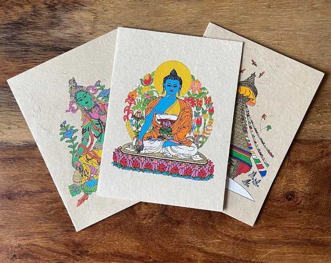 Handmade Lokta Paper . Traditional Tibetan Lotus . Tree Free & - Etsy