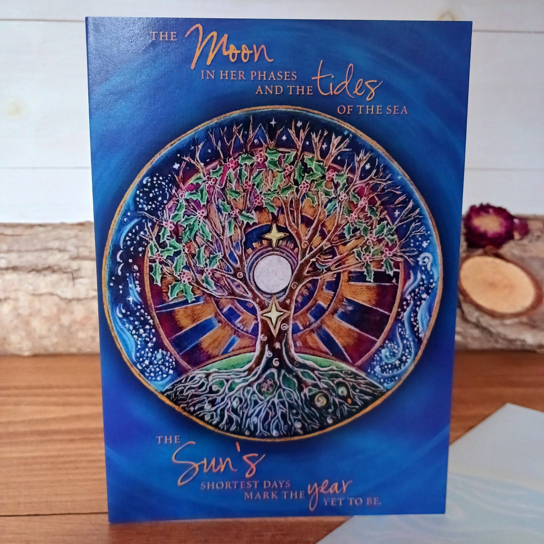 Winter Solstice Mandala Greeting Card - Etsy