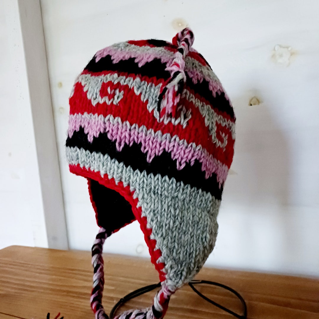 Tibetan Earflap Hats Merino Wool Woollen Hat Handmade in Nepal - Etsy UK