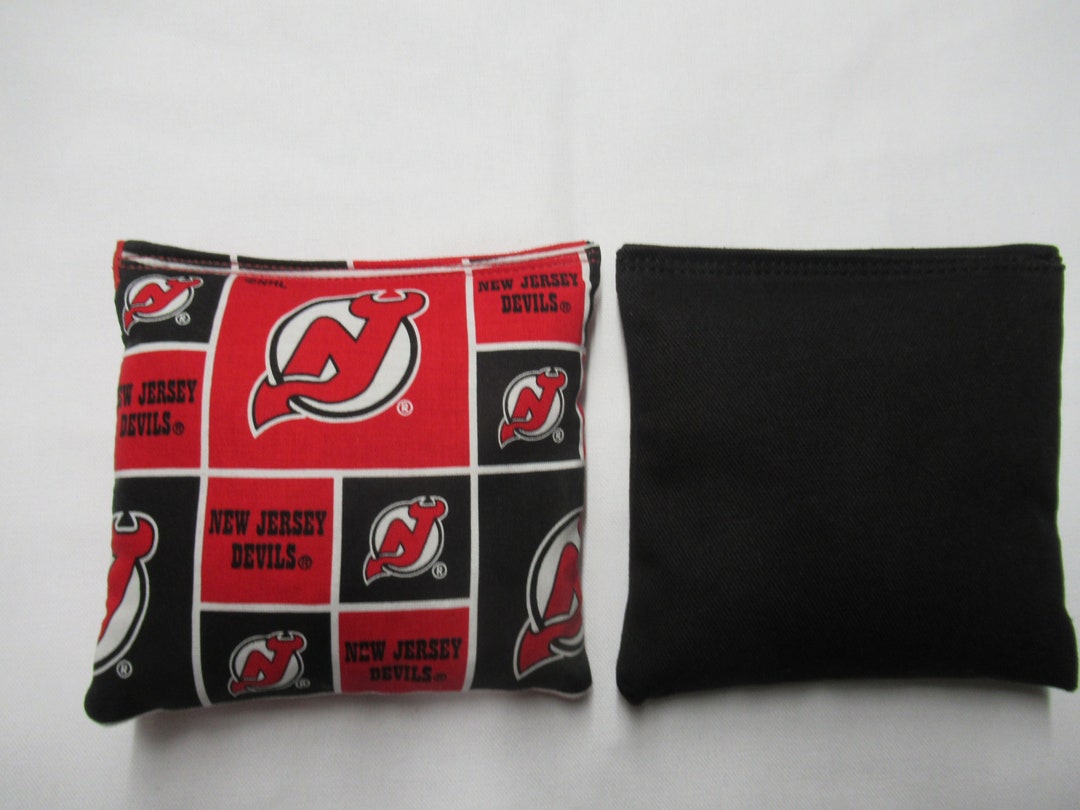 Set of 8 Cornhole Bags NJ New Jersey Devils Hockey Handmade MADE in the ...