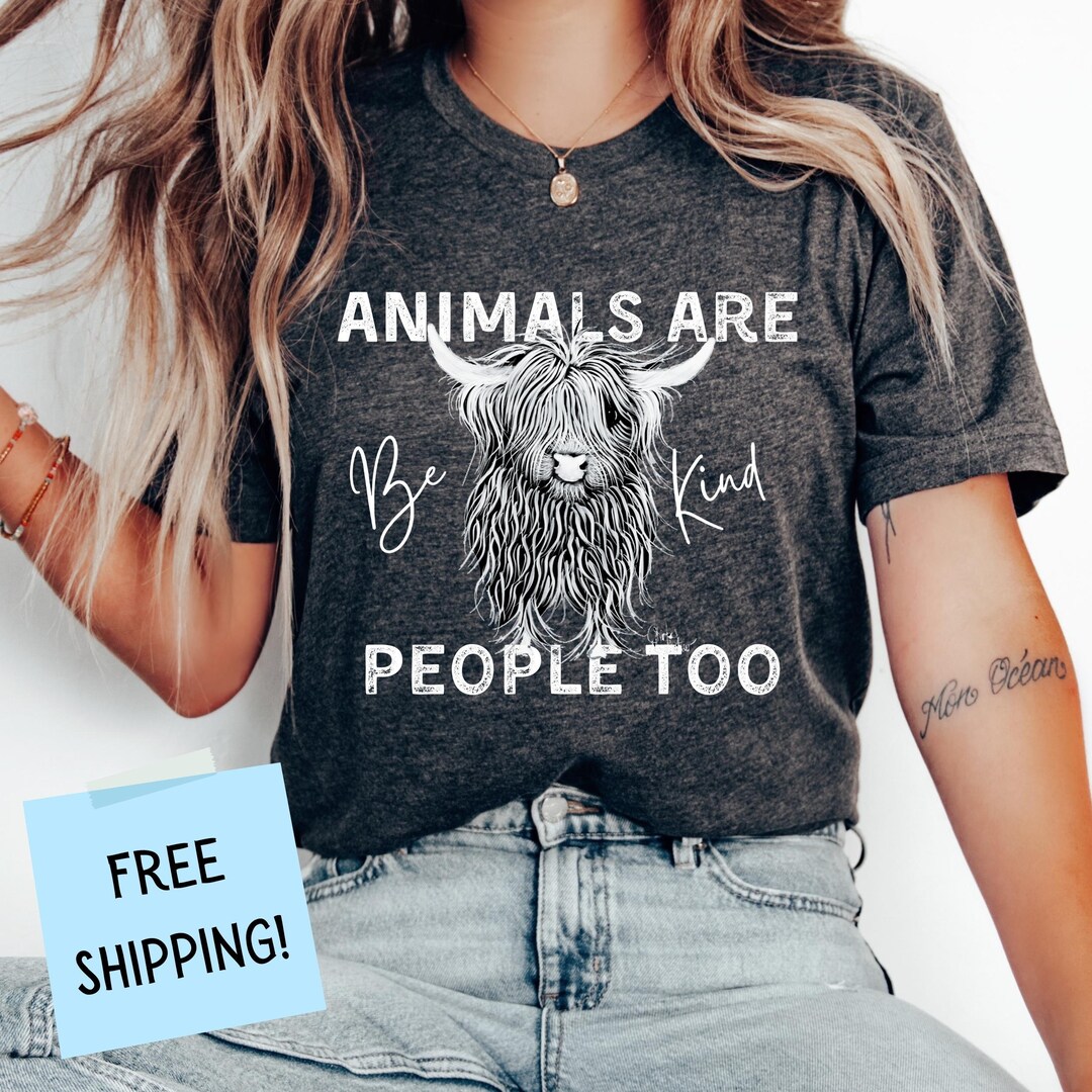 Animals Are People Too, Animal Rights, Environmentalist Shirt, Vegan ...