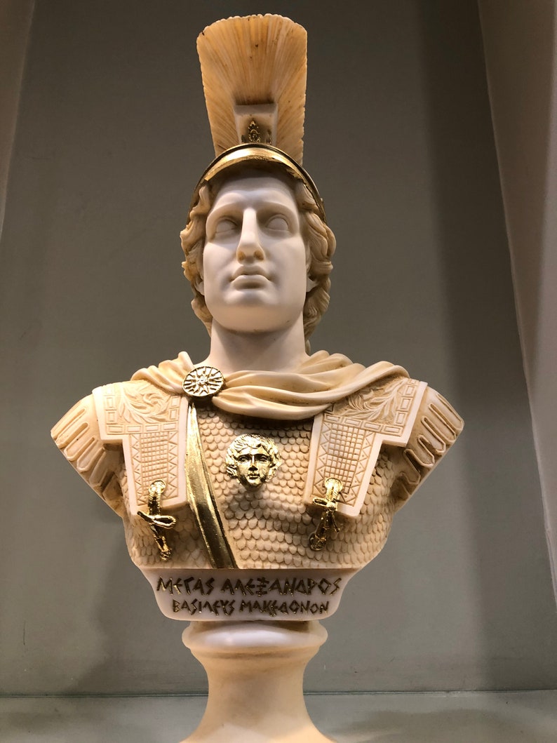 Alexander the Great Bust~ With All of His Armor - Etsy