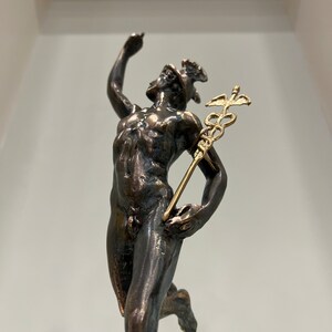Handmade Bronze Hermes Statue, Greek God of Messengers - Etsy