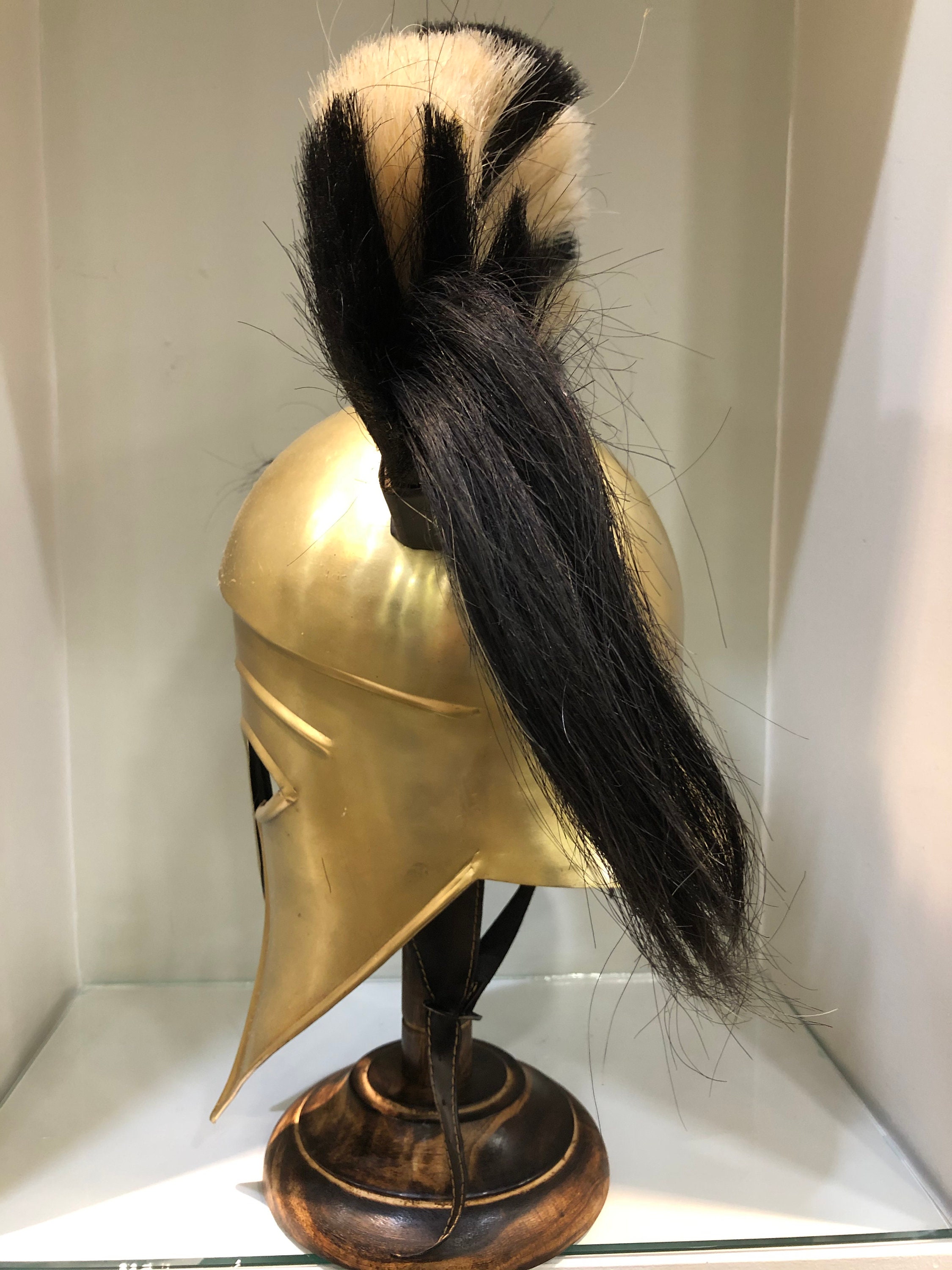 Spartan Commander Helmet With Horse Hair - Etsy