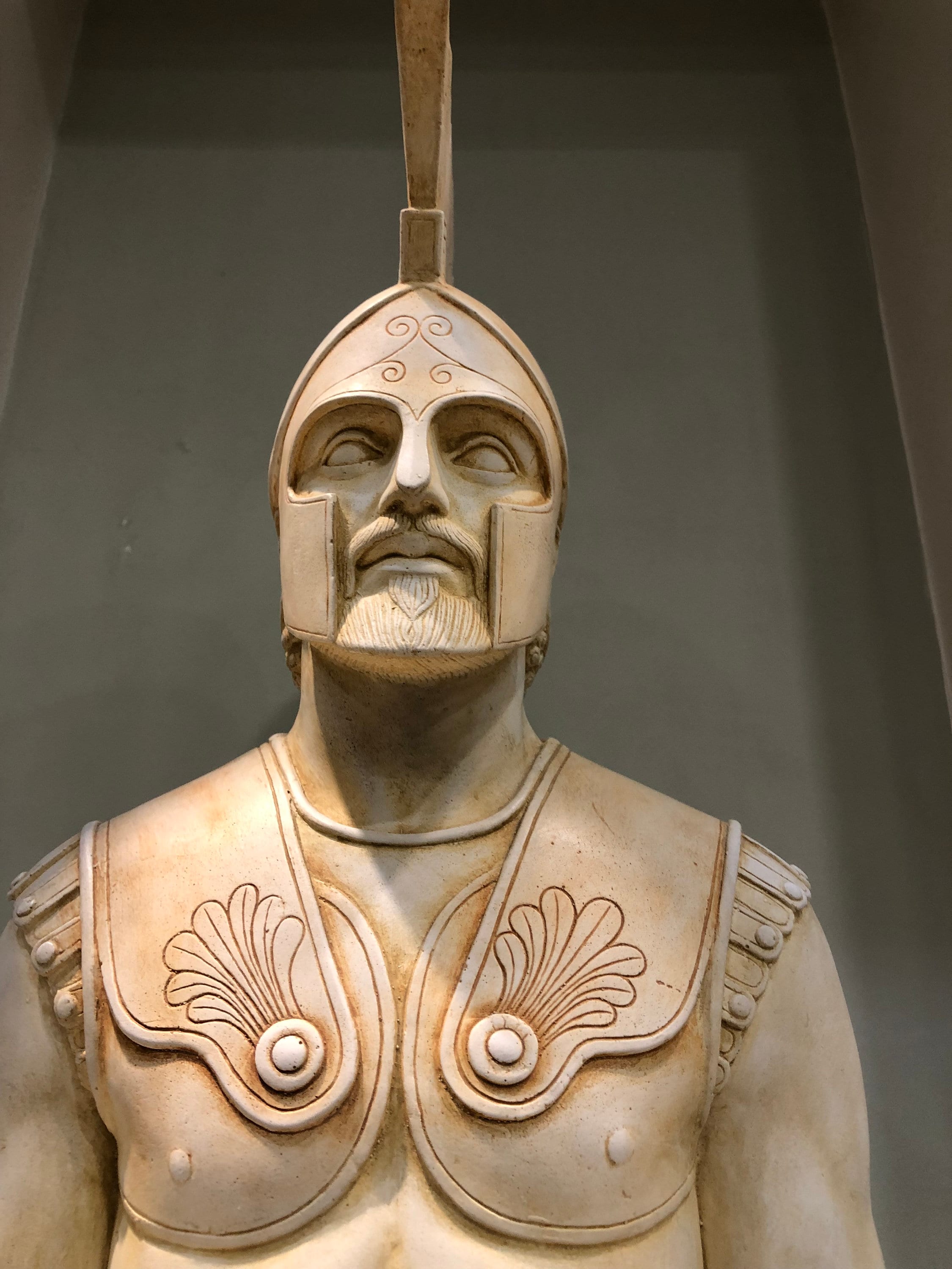 Achilles Face Statue