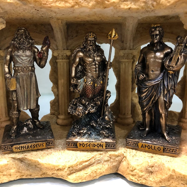 12 Greek Gods and Goddesses Statues - Etsy