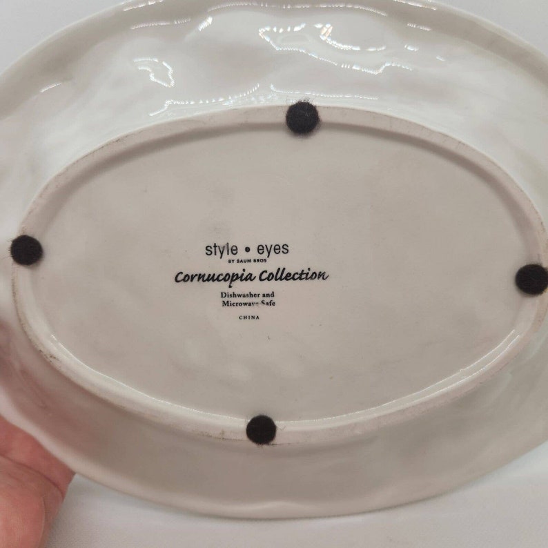 Baum Brothers Style Eyes Cornucopia Fruit Server Basket Highly - Etsy