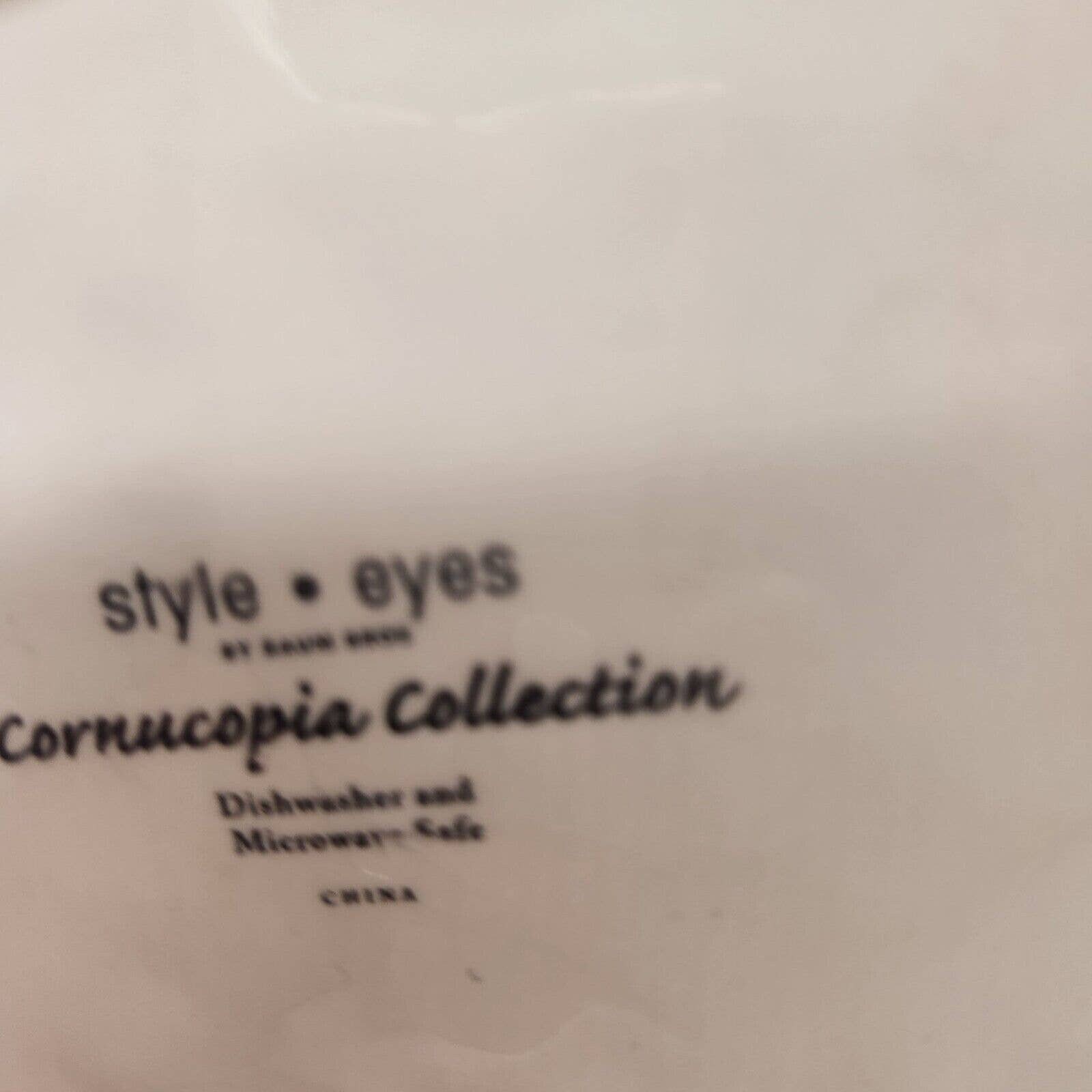 Baum Brothers Style Eyes Cornucopia Fruit Server Basket Highly - Etsy