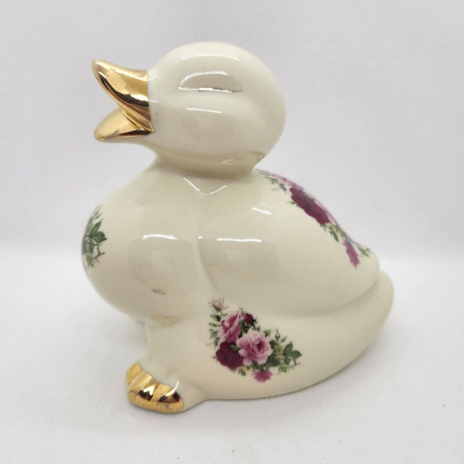 Porcelain Duck Figurine by Formalities Baum Bros Hand Painted Multi ...