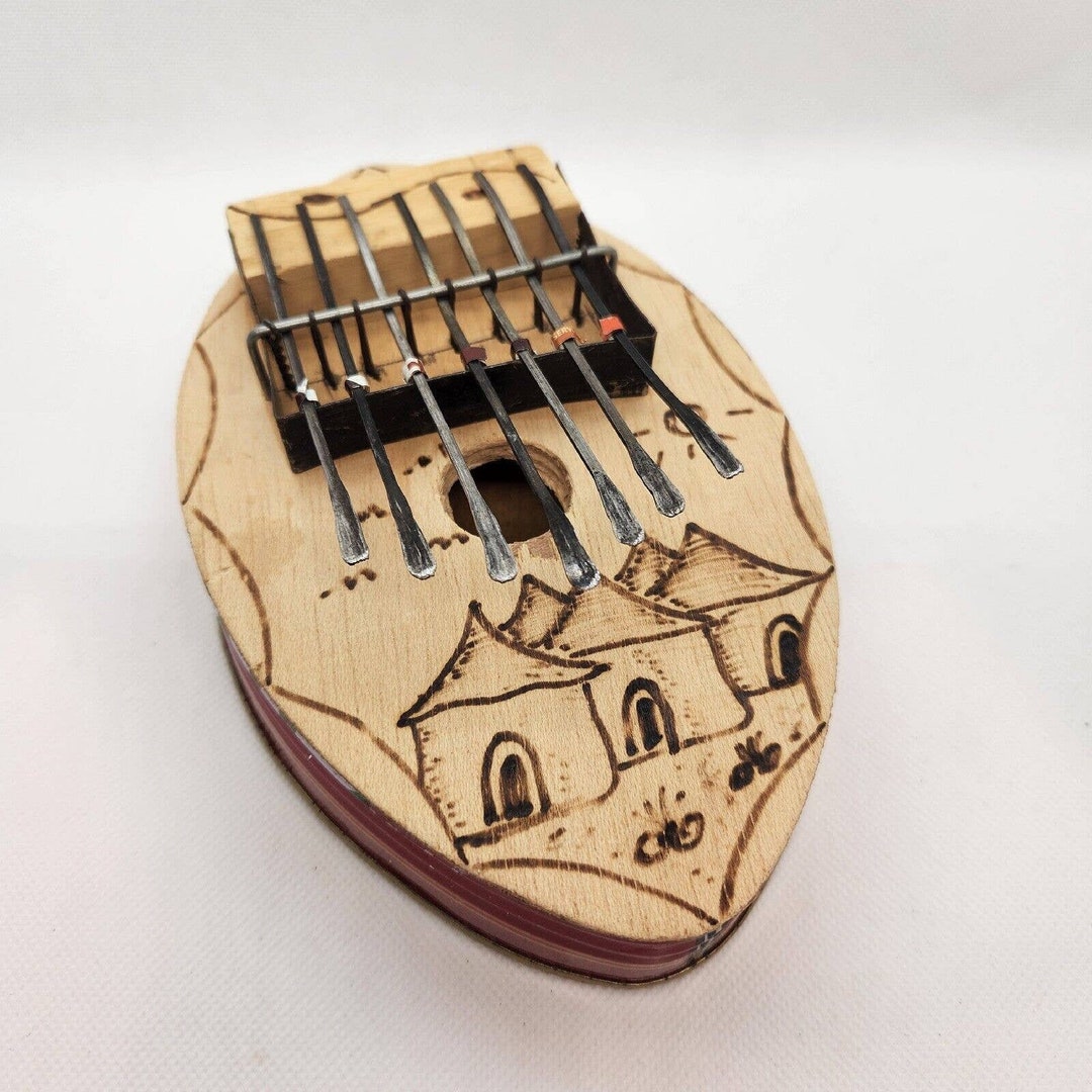 Kalimba Afro Musical Instrument Homemade Metal Wood Decorative - Etsy