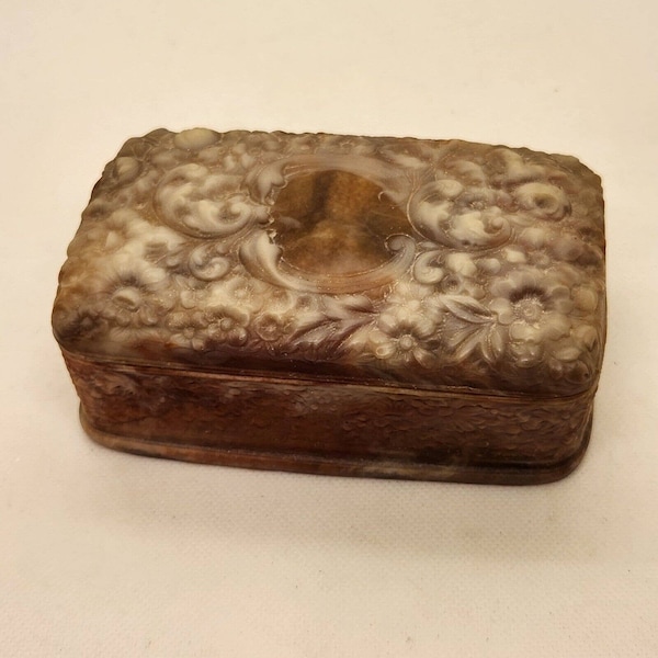 Genuine Incolay Stone Jewelry Box - Etsy