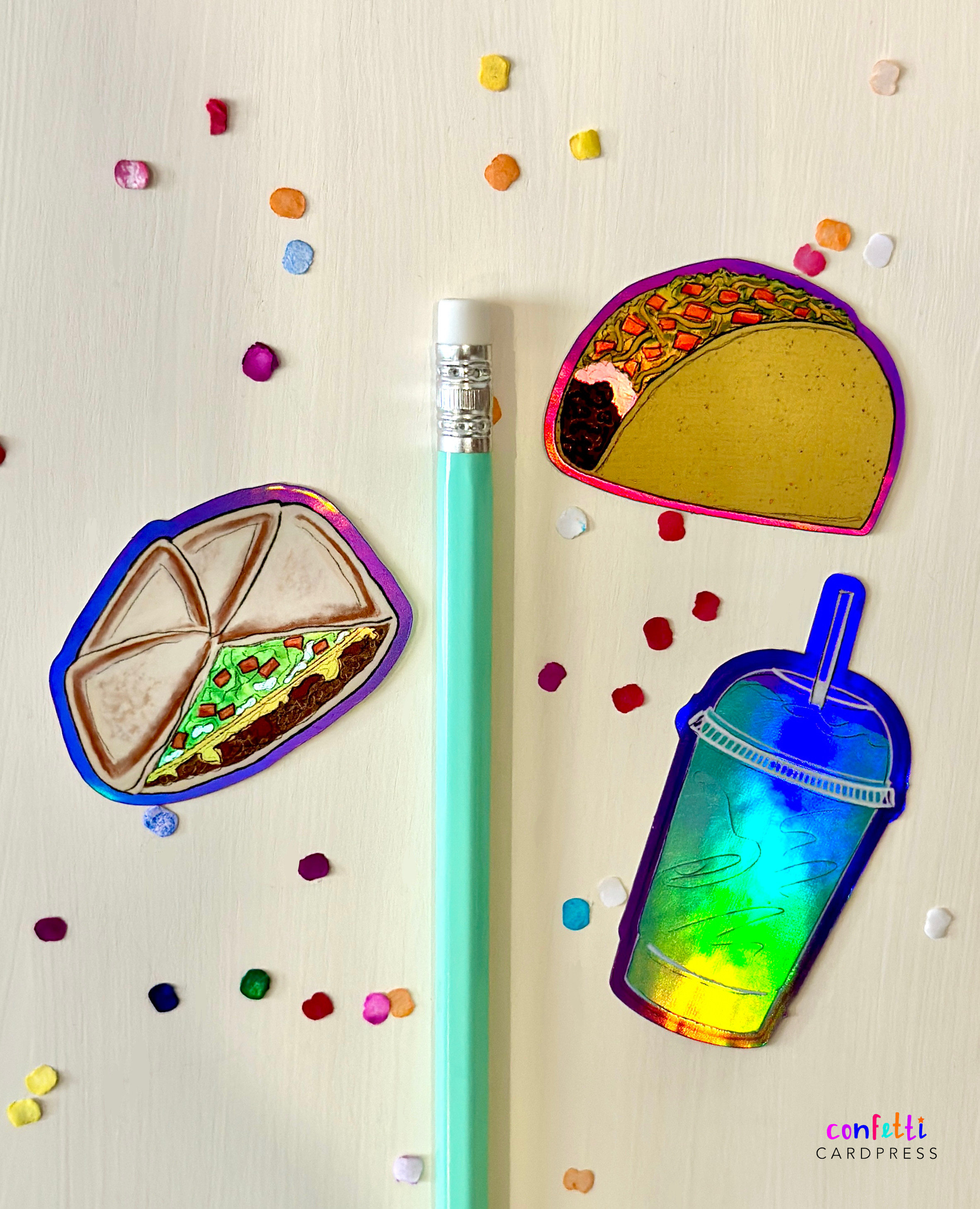 Taco Bell - Inspired Holographic Sticker Pack - Etsy
