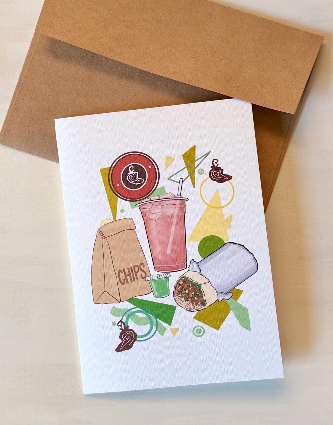 Chipotle - Inspired Greeting Card - Etsy