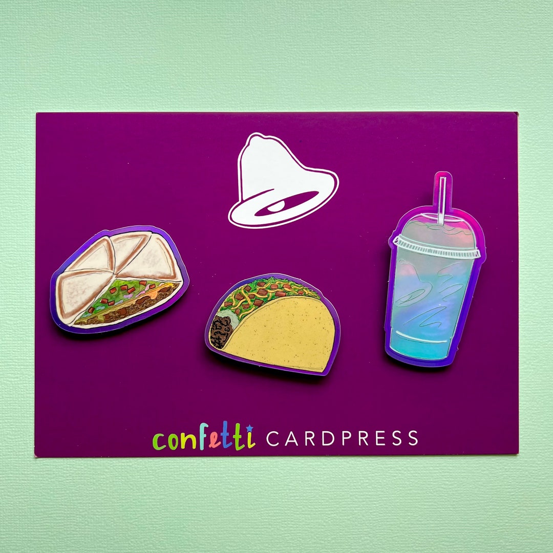 Taco Bell Inspired Holographic Sticker Pack - Etsy