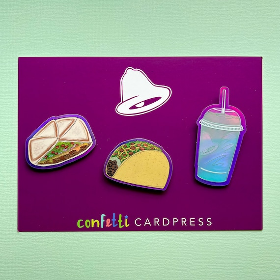 Taco Bell Inspired Holographic Sticker Pack - Etsy