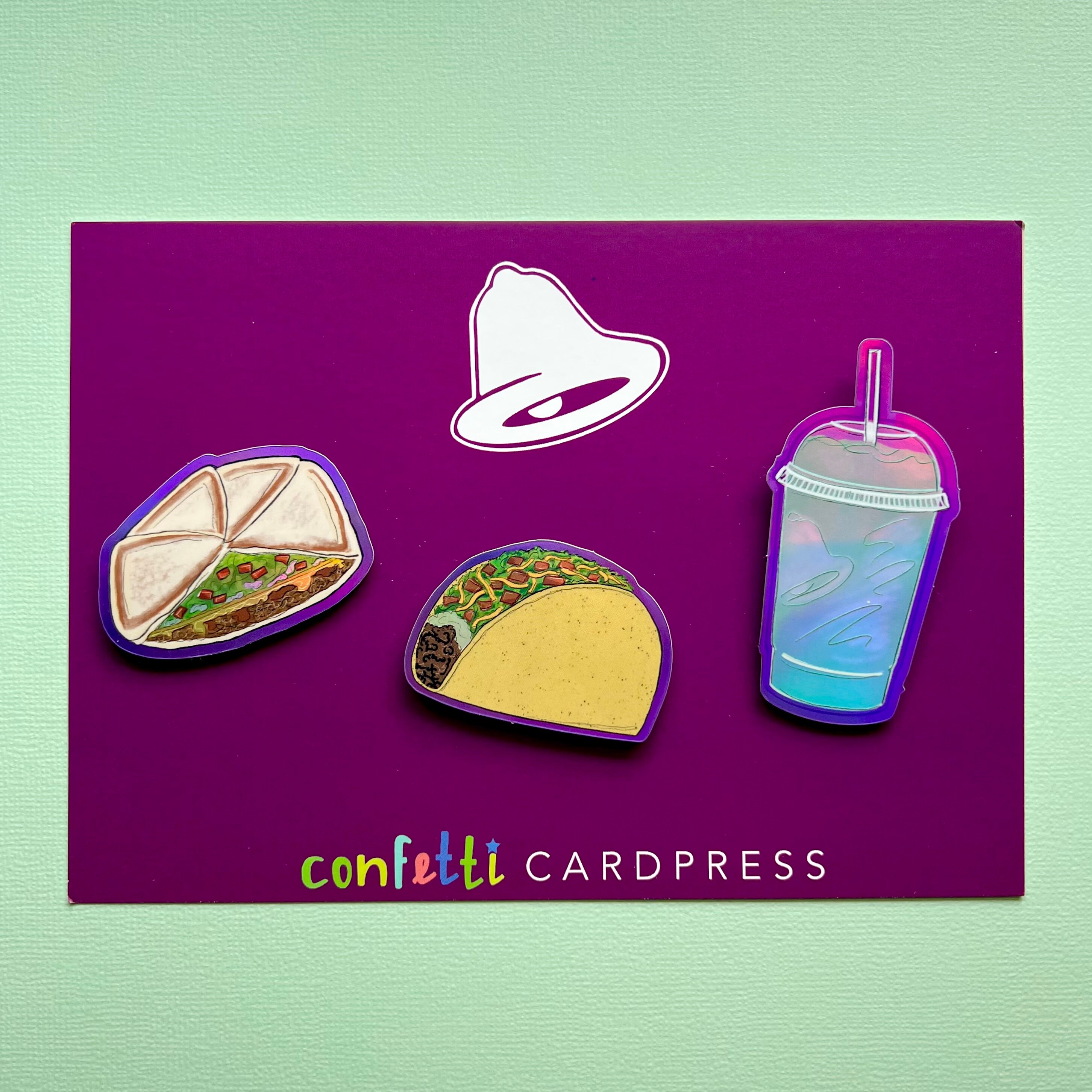 Taco Bell - Inspired Holographic Sticker Pack - Etsy