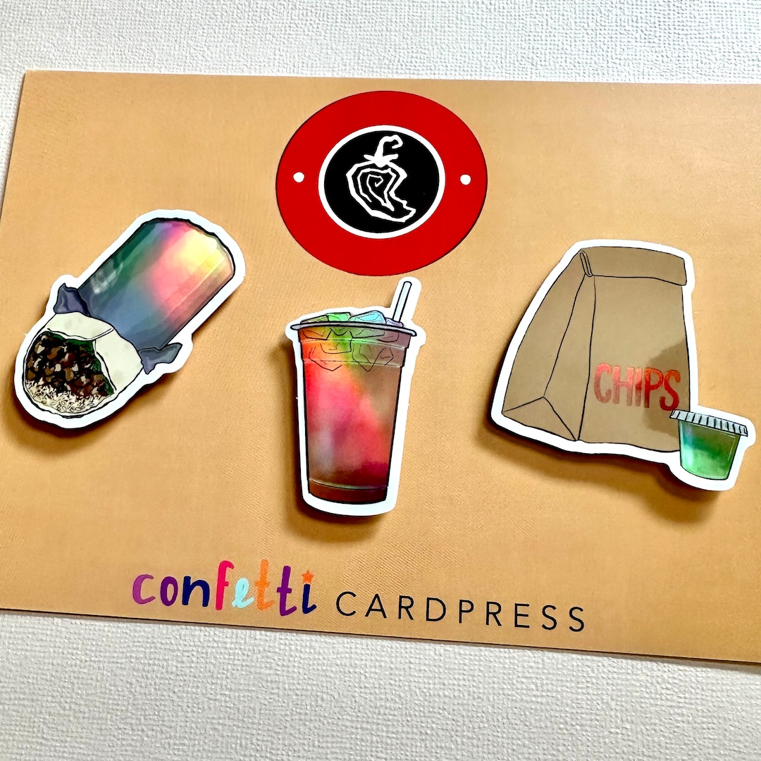 Chipotle Inspired Holographic Sticker Pack - Etsy