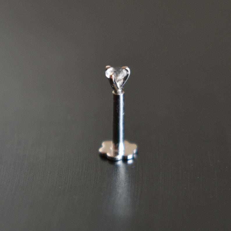 Buy Lab Diamond Stud, Externally Threaded Flatback Stud, Unisex Diamond ...