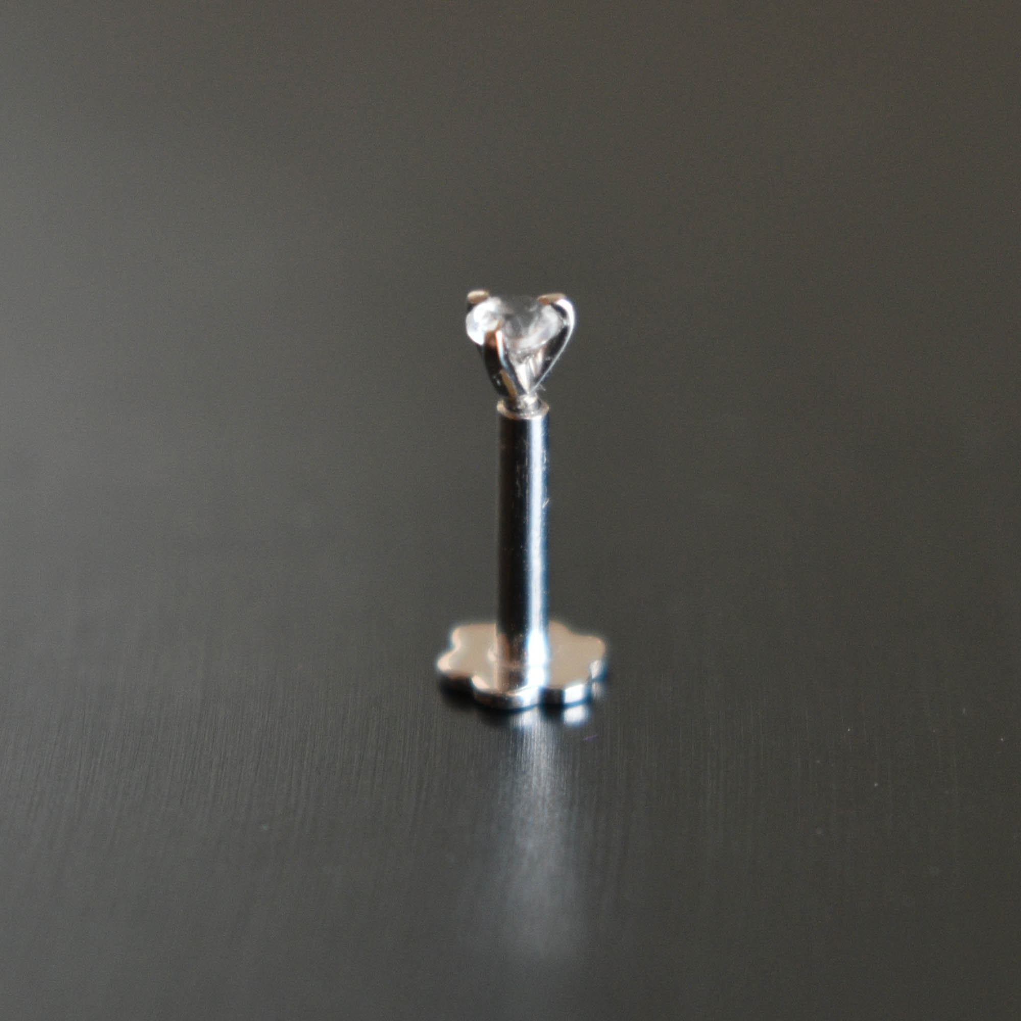 Buy Lab Diamond Stud, Externally Threaded Flatback Stud, Unisex Diamond ...