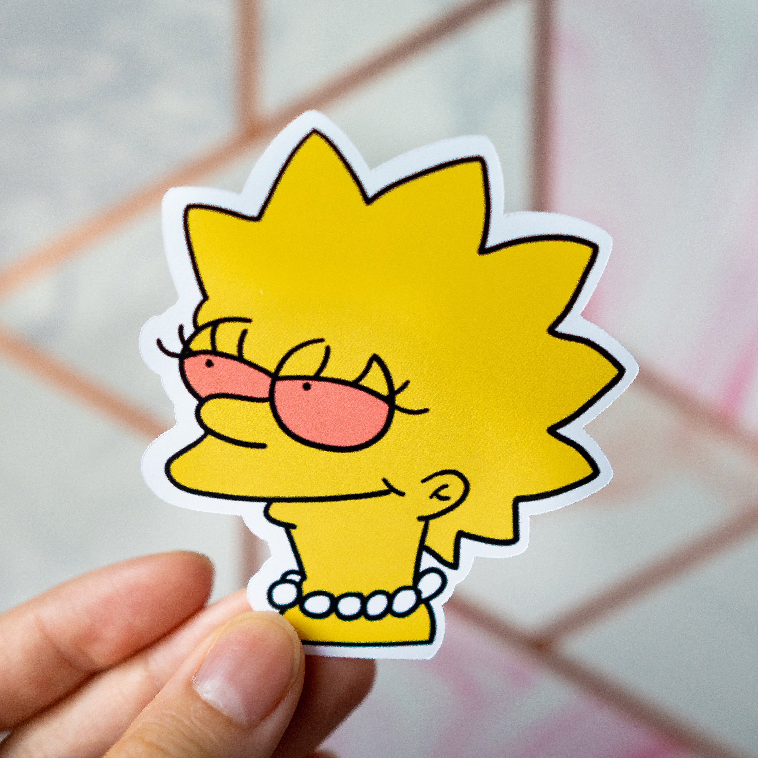 High Lisa Simpson Stickers (waterproof) - Etsy
