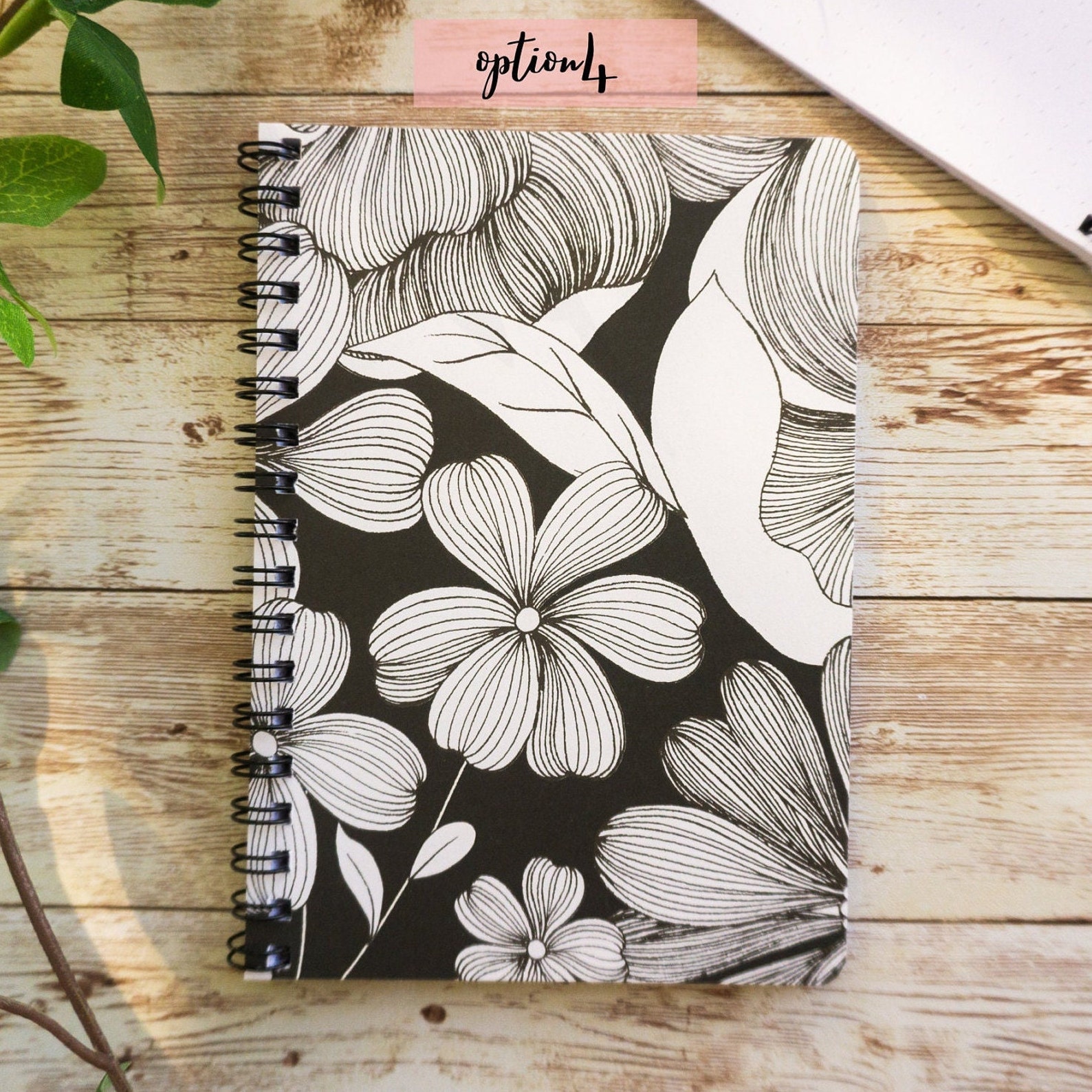 A6 Notebook - Black & White Series - Etsy