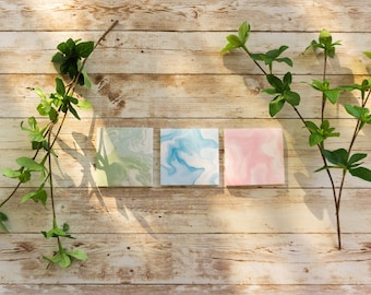 Custom 3x3 Sticky Notes Classic Marbled Black and White Marble, Gold ...