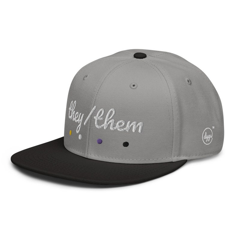 Non-binary Pronouns Unisex Snapback Hat - Etsy