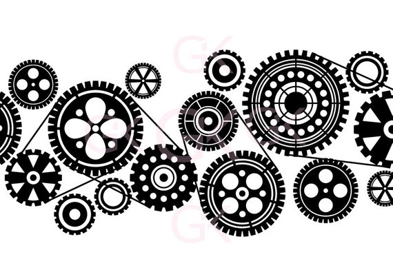 Gear Bundle Svggear Svggear Clipartmatal Gear Svggear | Etsy