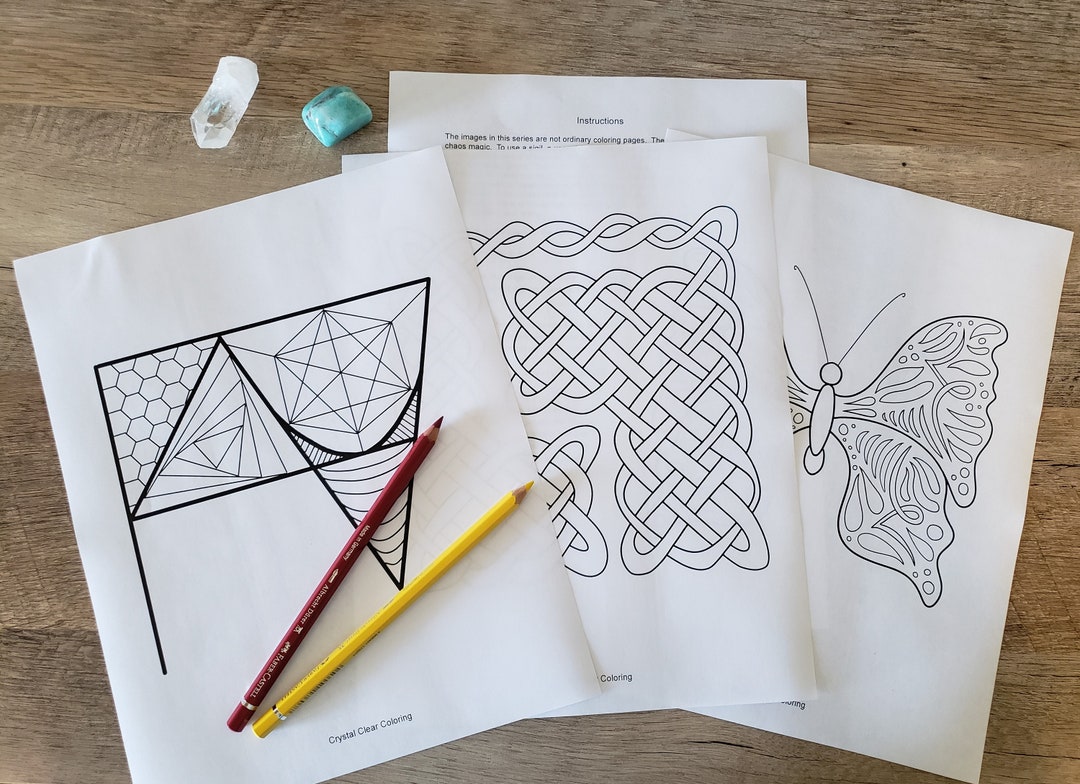 Glamour Magic Spell Coloring Pages Beauty - Etsy