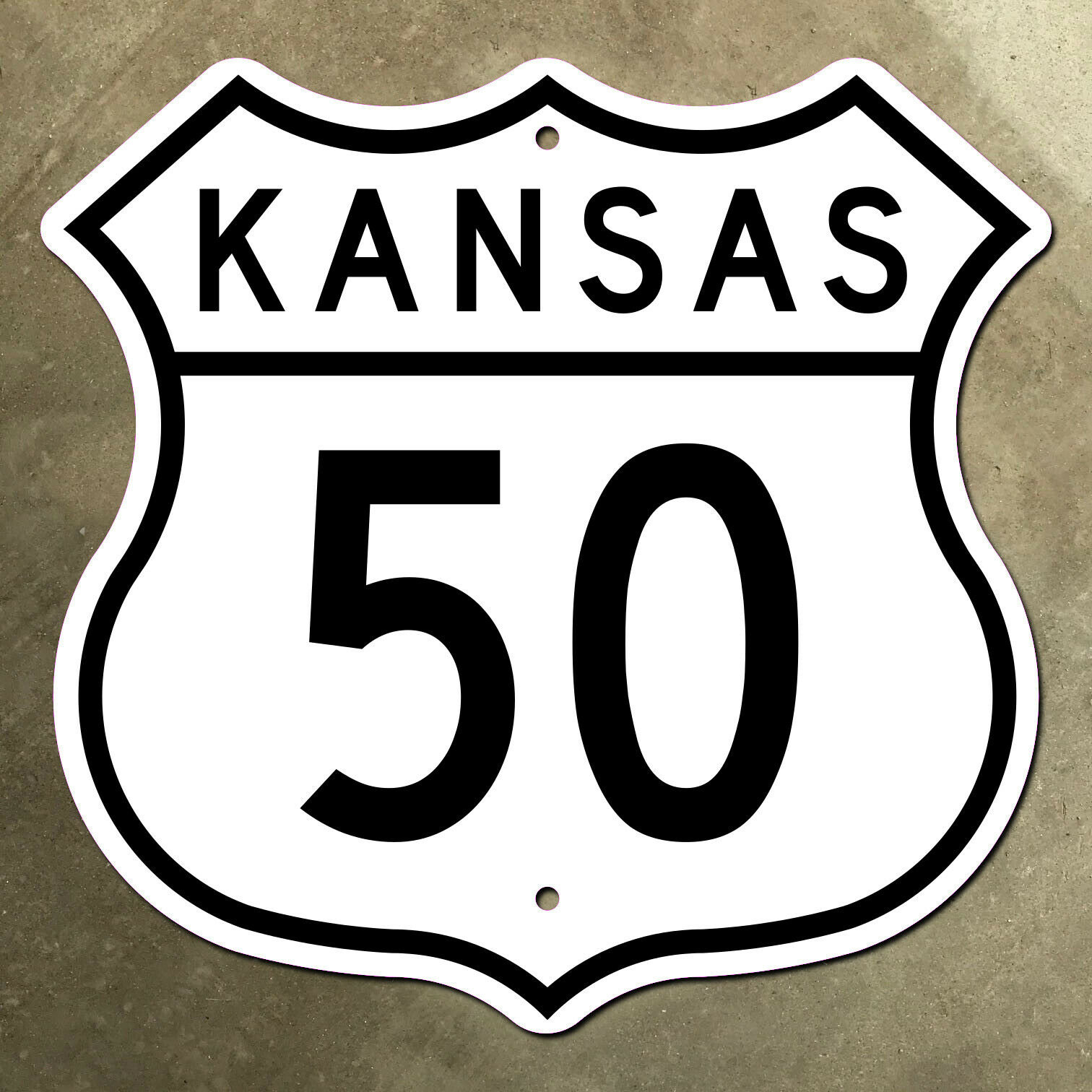 Kansas US Route 50 Highway Marker Road Sign 1954 Shield - Etsy