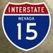 Nevada Interstate Route 15 Highway Marker Road Sign Las Vegas - Etsy