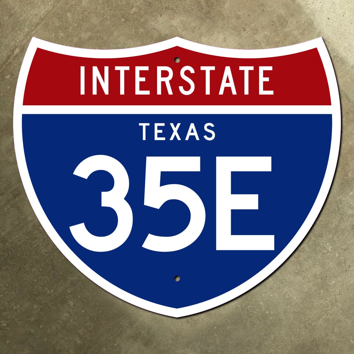 Texas Interstate Route 35E Highway Marker Road Sign Suffix Dallas 1961 ...