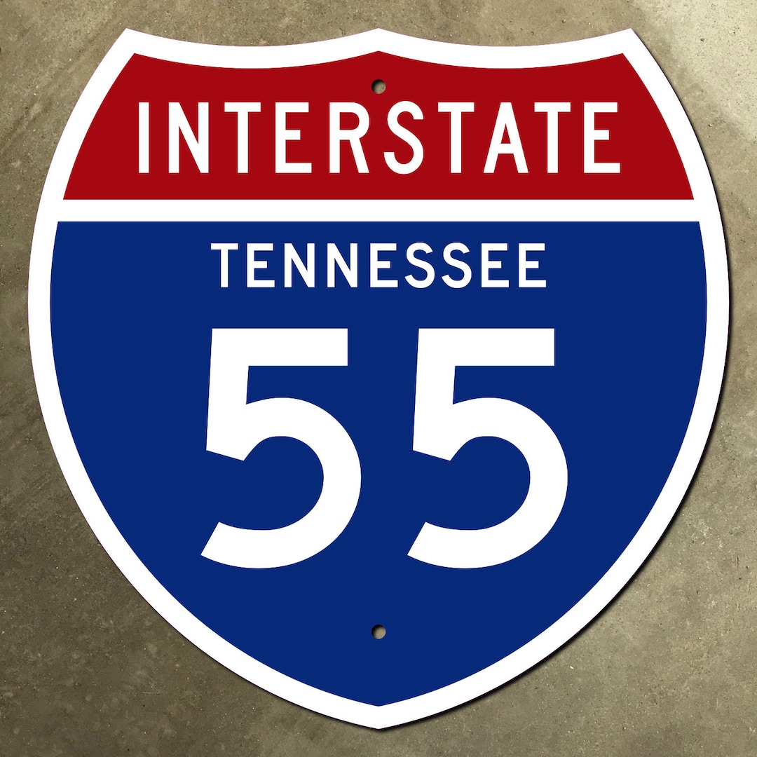 Tennessee Interstate Route 55 Highway Marker Road Sign 1957 Memphis - Etsy