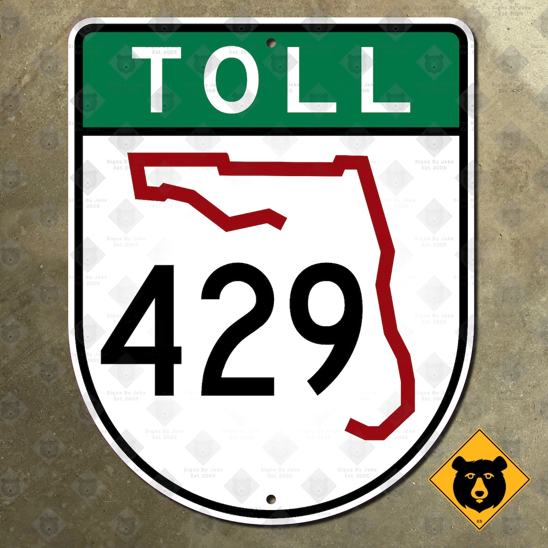 Florida State Road 429 Highway Marker Sign Sanford Orlando Four Corners ...
