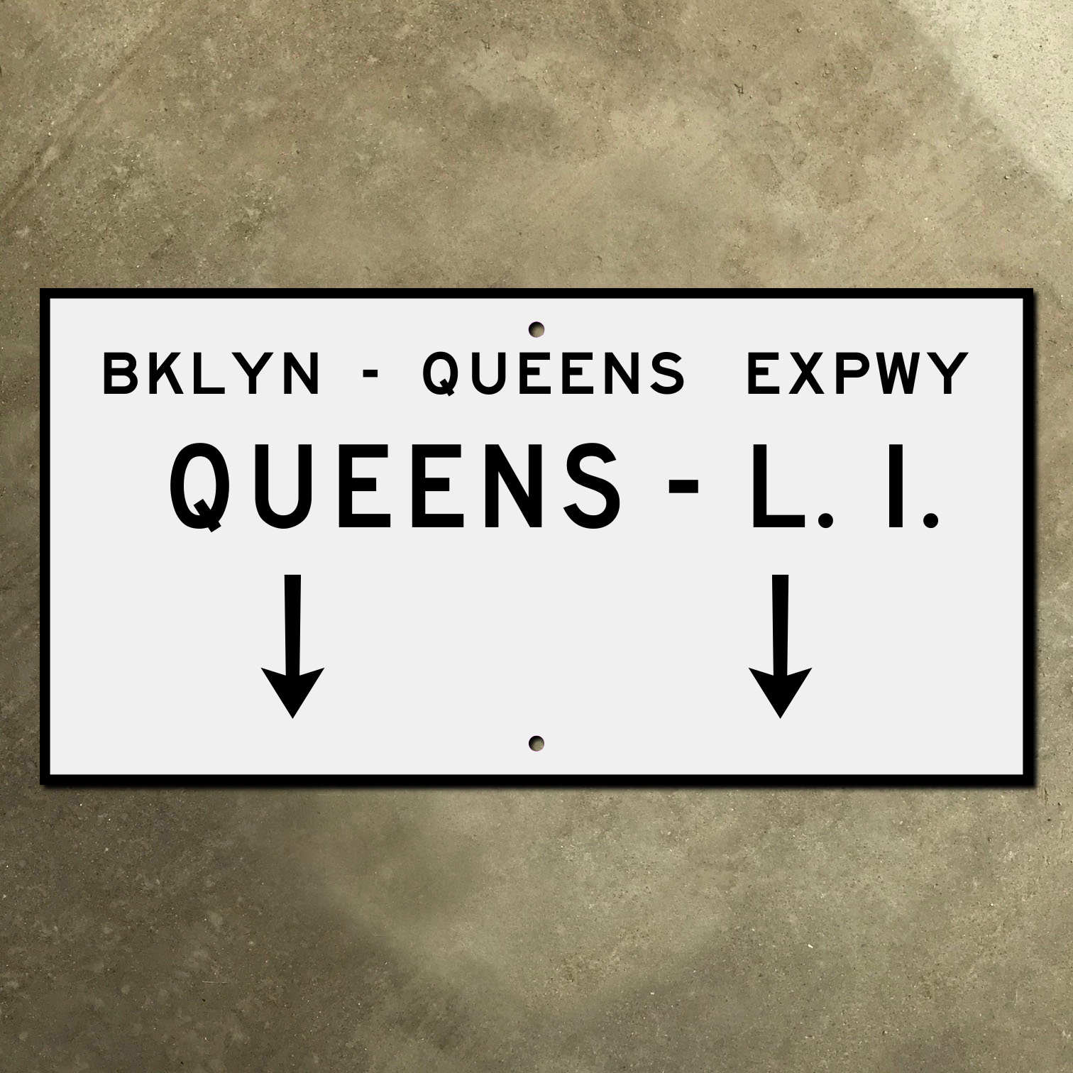 Brooklyn Queens Expressway Highway Marker Road Sign 1955 New York - Etsy