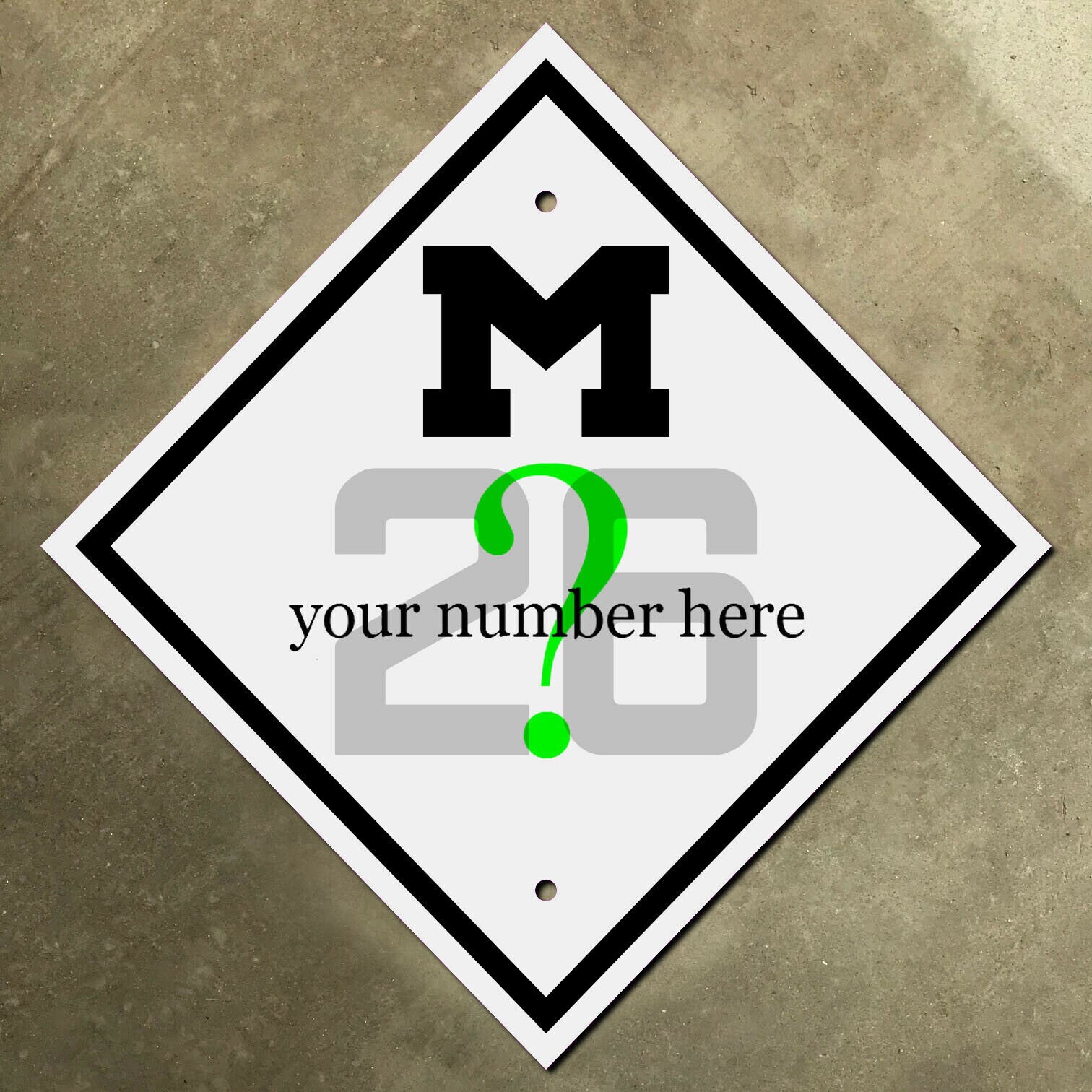 Michigan State Road Signs