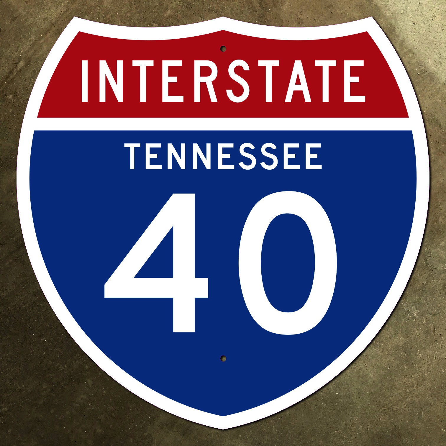 Tennessee Interstate Route 40 Highway Marker Road Sign 1957 Nashville ...