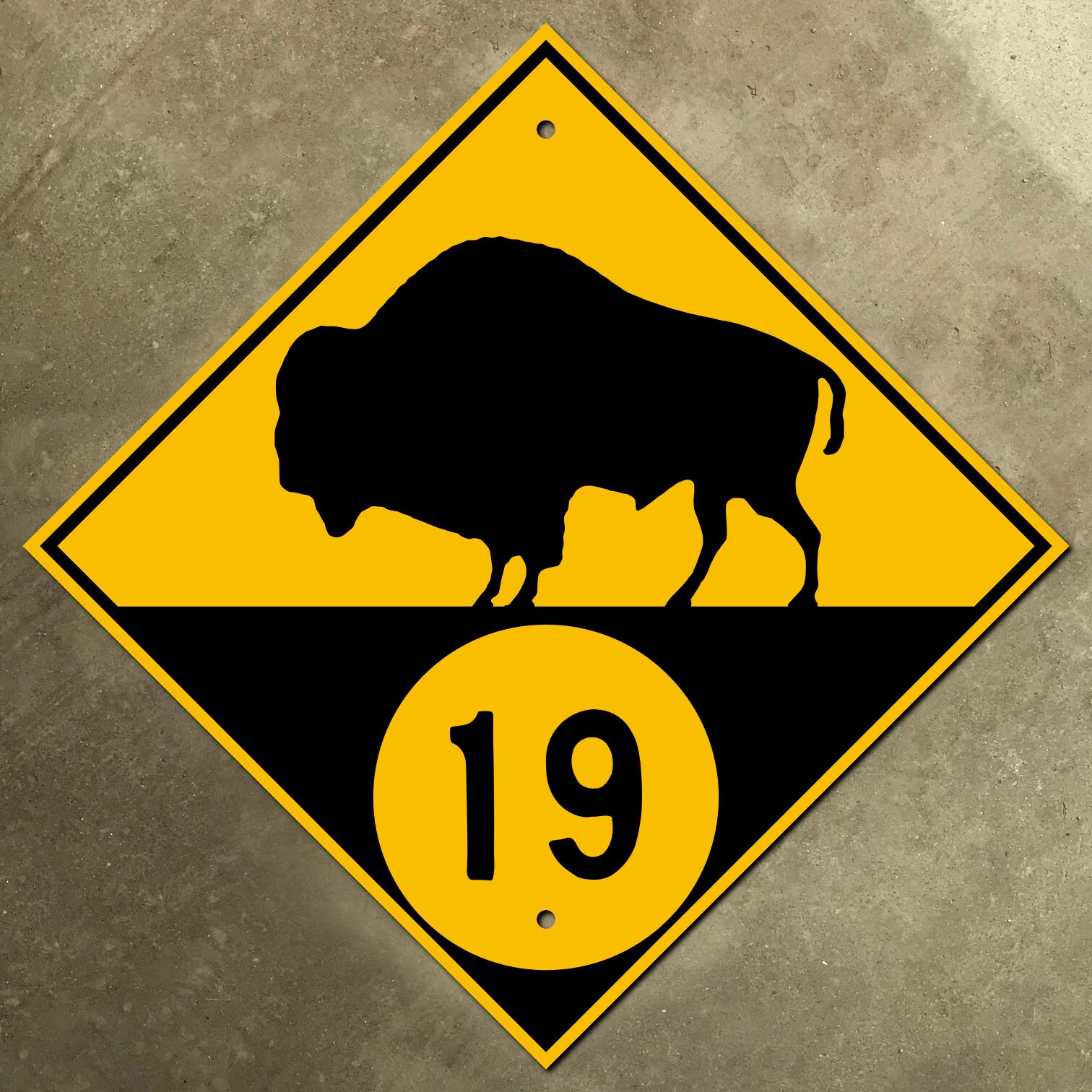 Manitoba provincial highway 19 route marker road sign Canada | Etsy