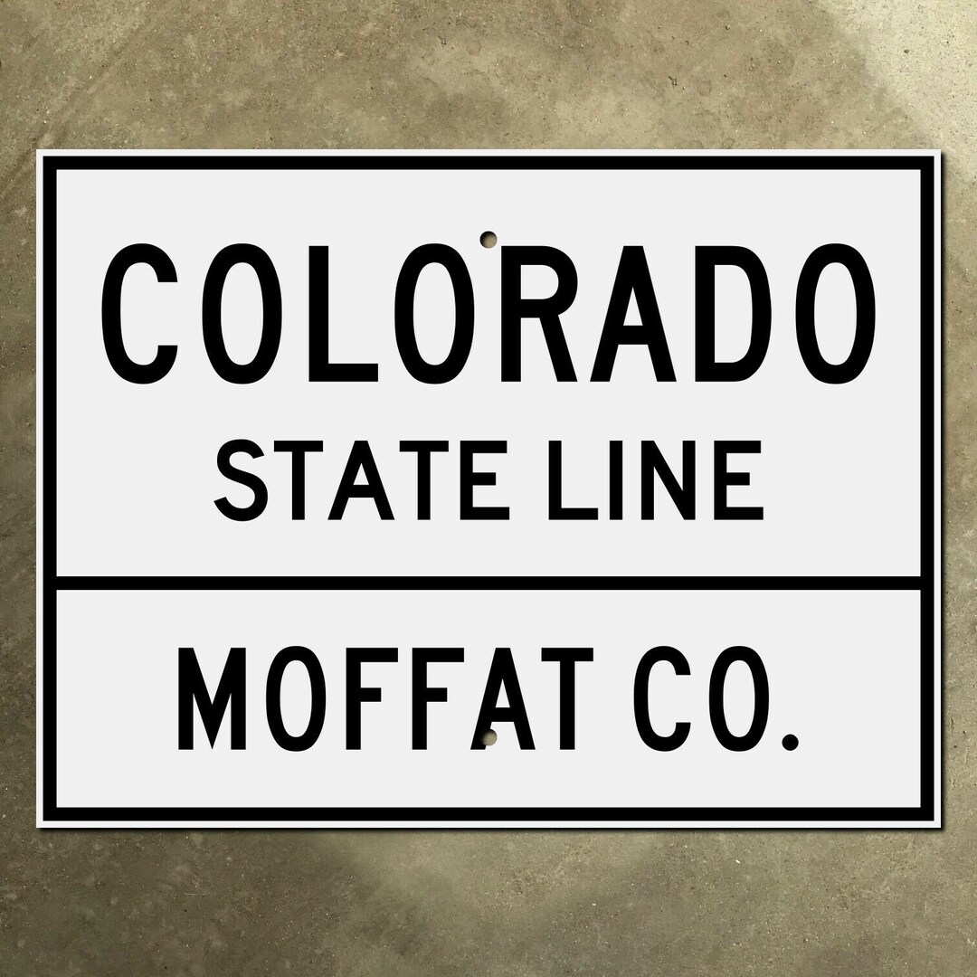 Colorado State Line Autobahn Markierung Straßenschild 1948 - Etsy ...
