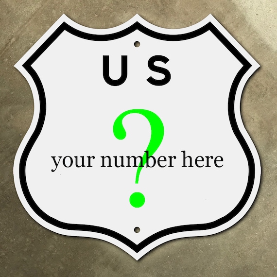 CUSTOM US route highway marker sign mother road California | Etsy