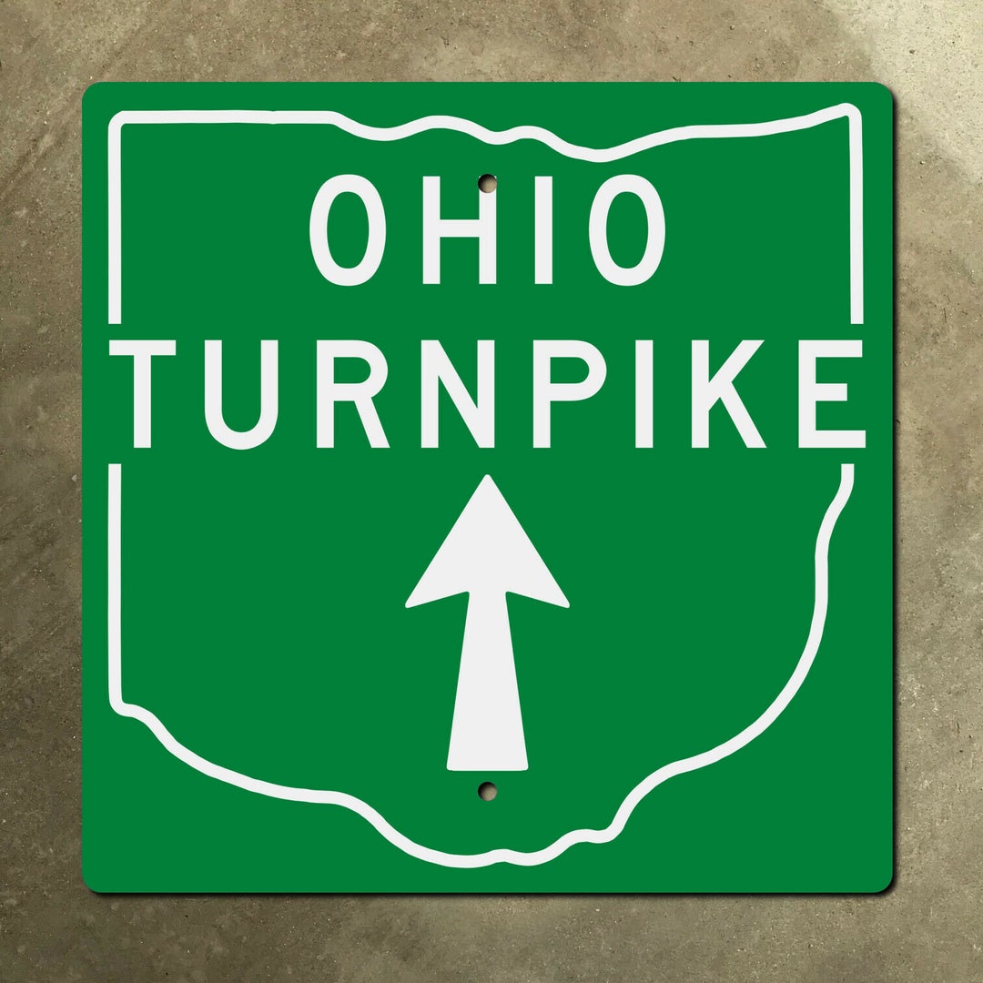 Ohio Turnpike Highway Marker Road Sign Route Shield 1955 - Etsy