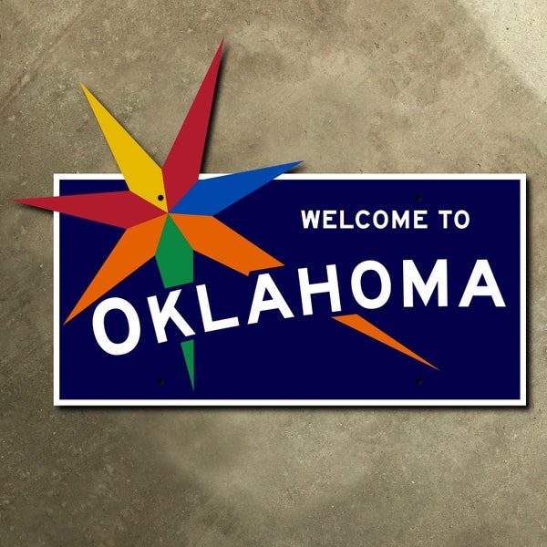 Oklahoma State Sign - Etsy