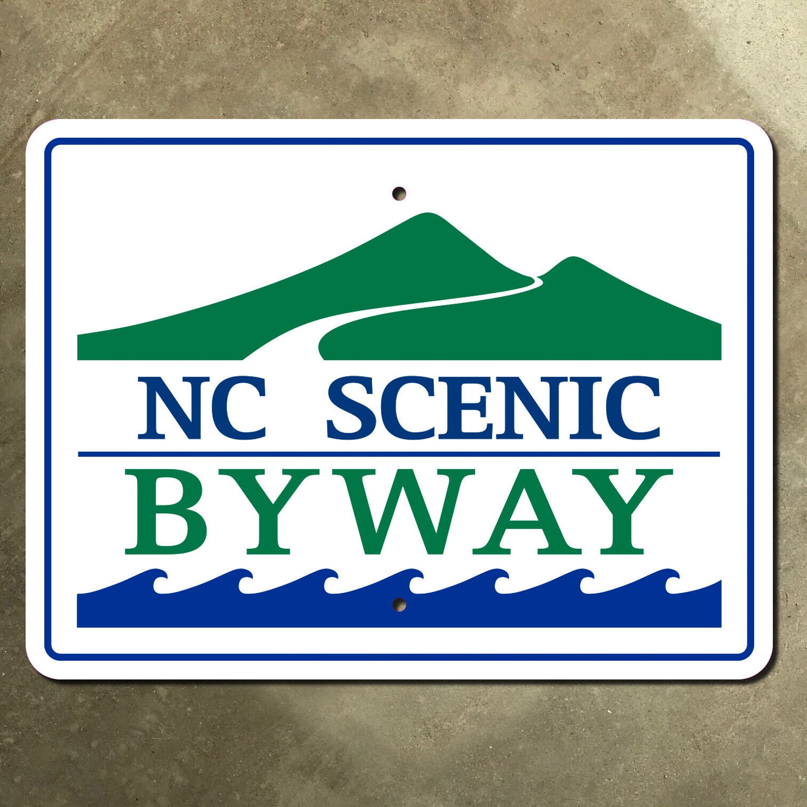 North Carolina Scenic Byway Highway 1990 Route Marker Road Sign - Etsy