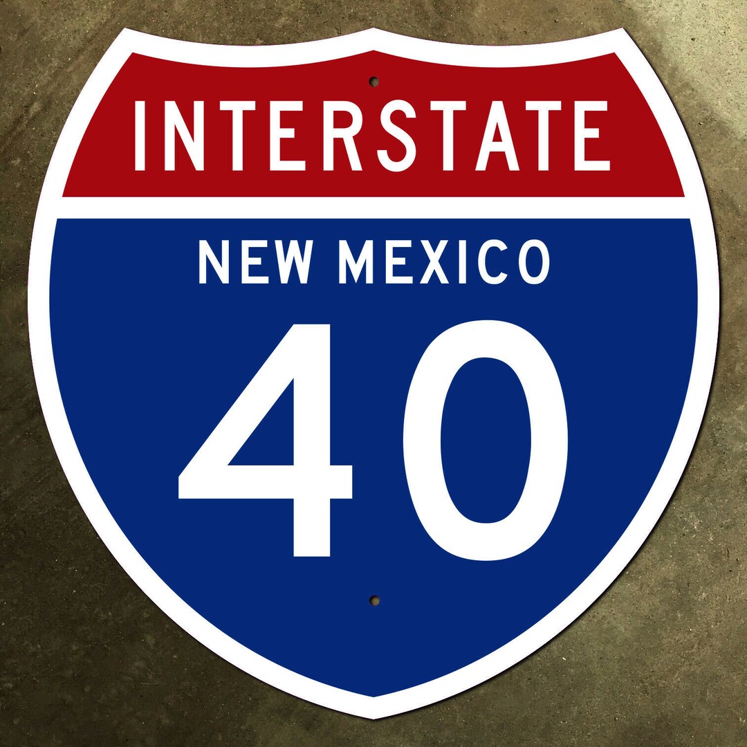 New Mexico Interstate Route 40 Highway Marker Road Sign 1957 US 66 - Etsy