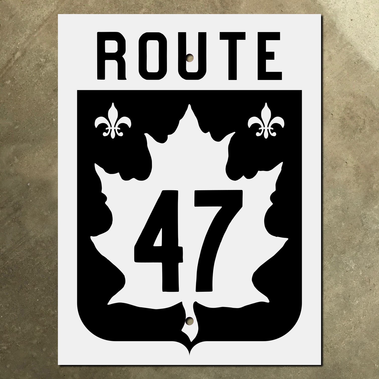 Panneau routier de la route provinciale 47 du Québec Canada - Etsy France