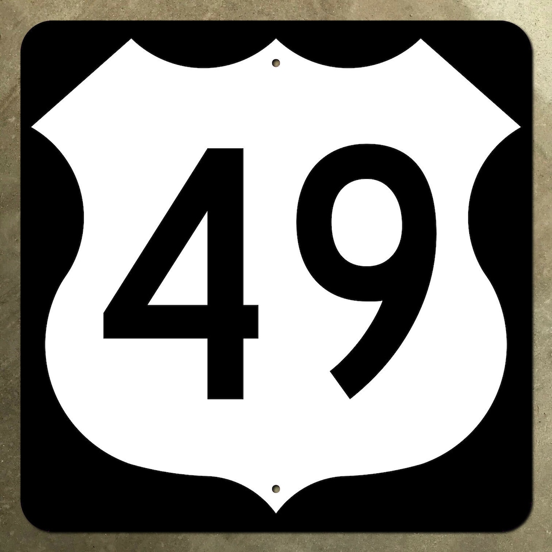 US Route 49 Highway Marker Road Sign Mississippi Crossroads 1961 - Etsy