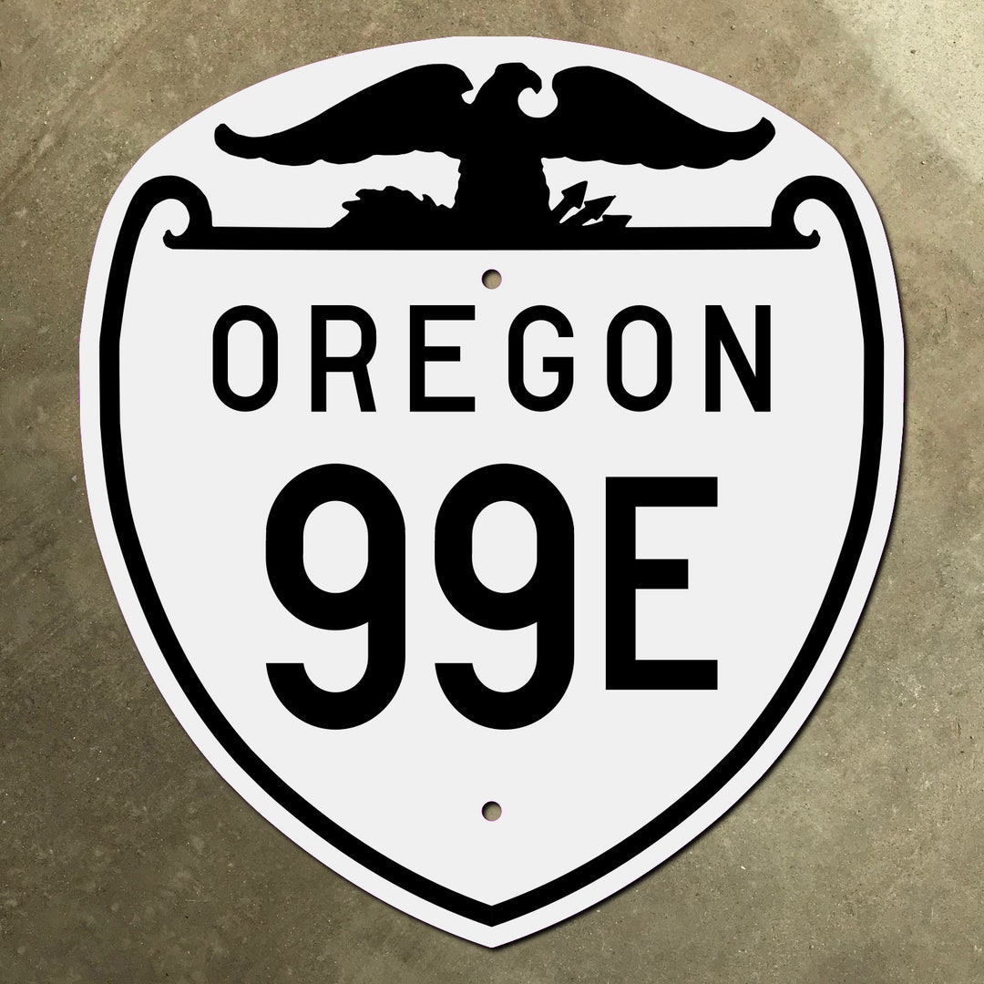 Oregon Route 99E Highway Marker Road Sign Shield Eagle 1938 Portland - Etsy