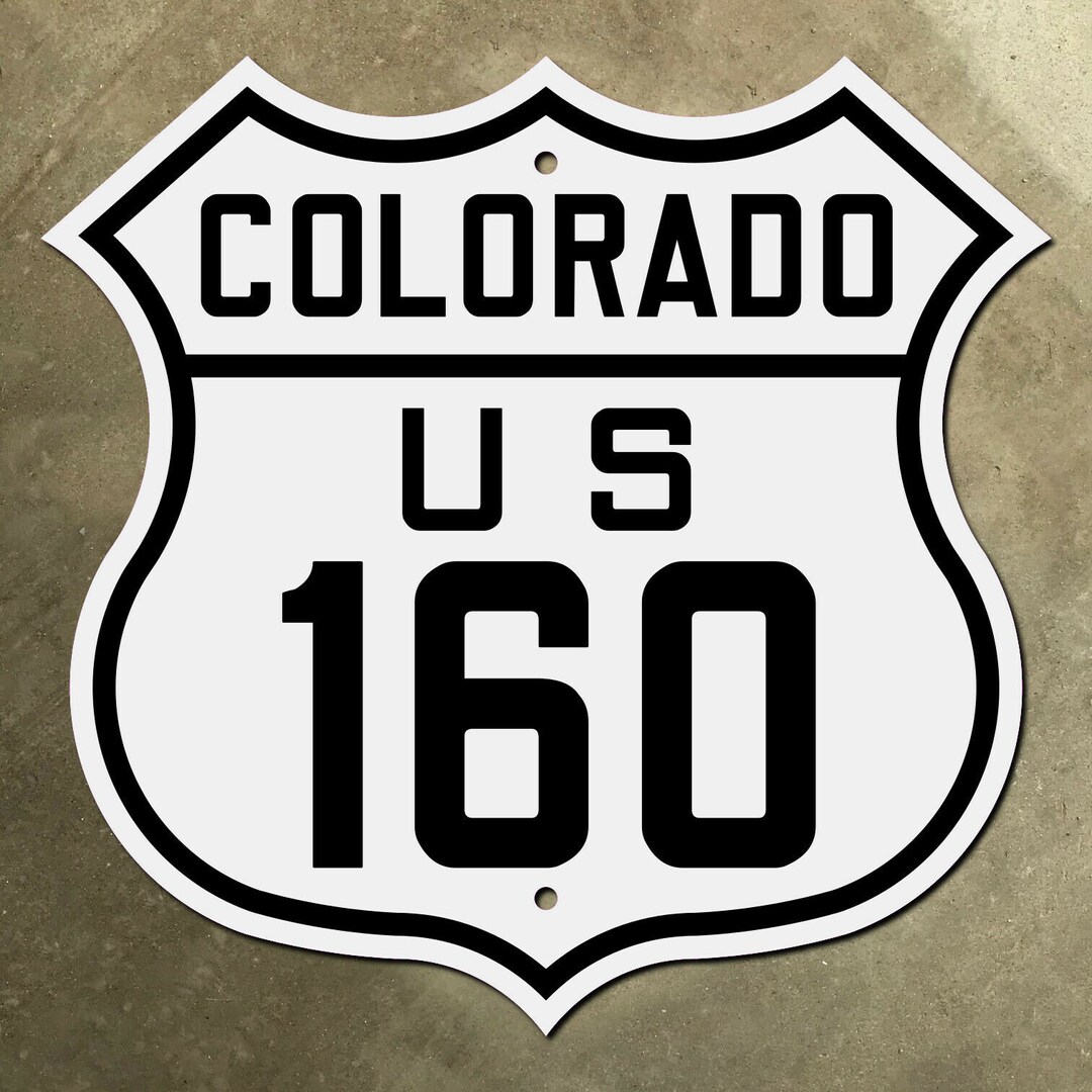Colorado US Route 160 Durango Wolf Creek Pass 1926 Highway Marker Road ...