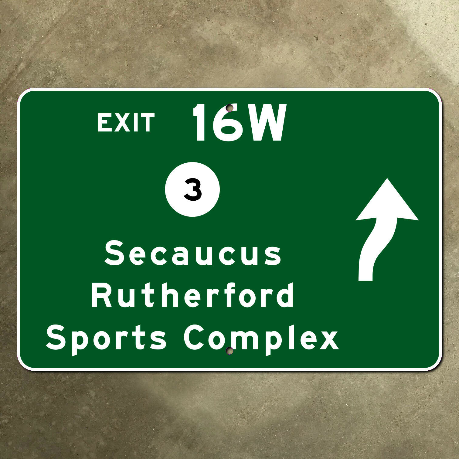 New Jersey Highway Marker Road Sign Exit 16W Turnpike 3 - Etsy