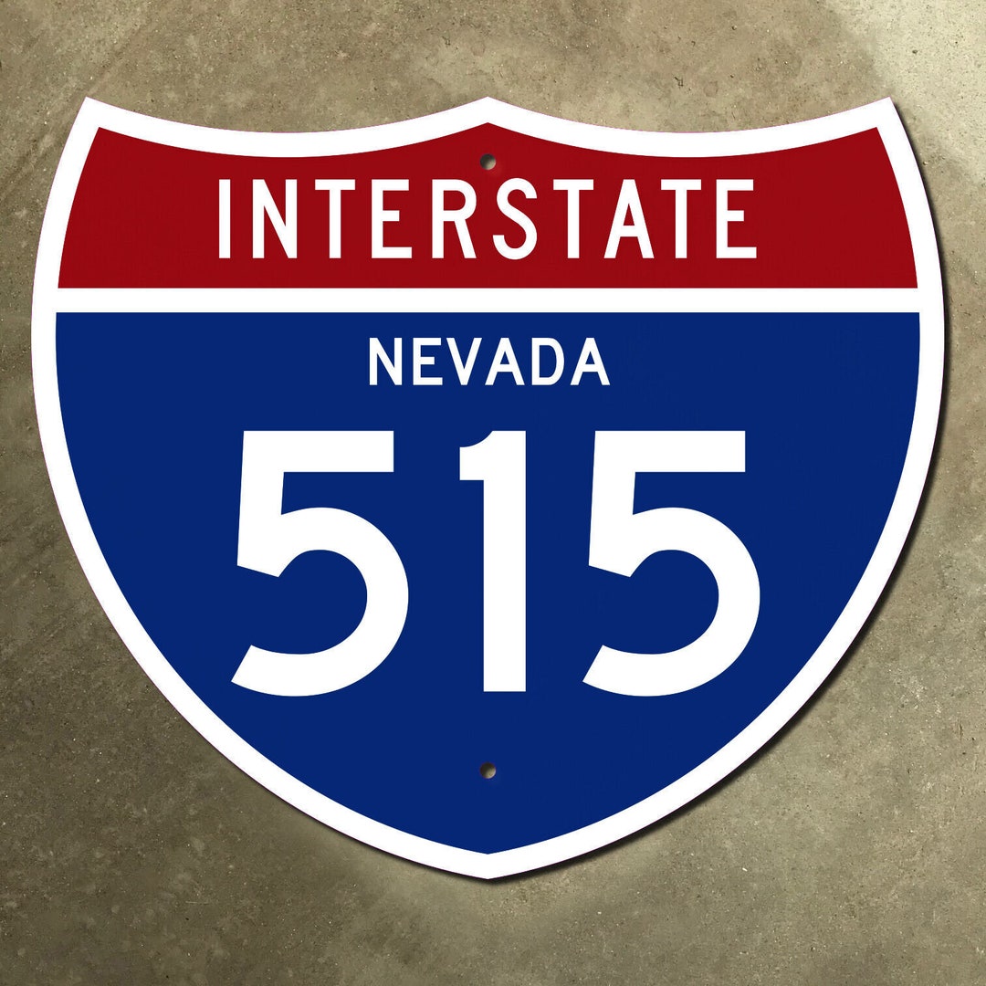 Nevada Interstate 515 Highway Road Sign Las Vegas Henderson 1961 - Etsy
